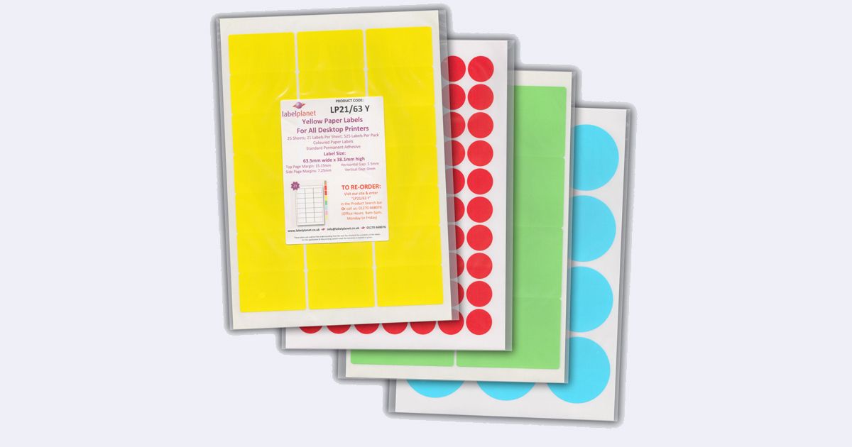 Coloured Labels | Labelplanet