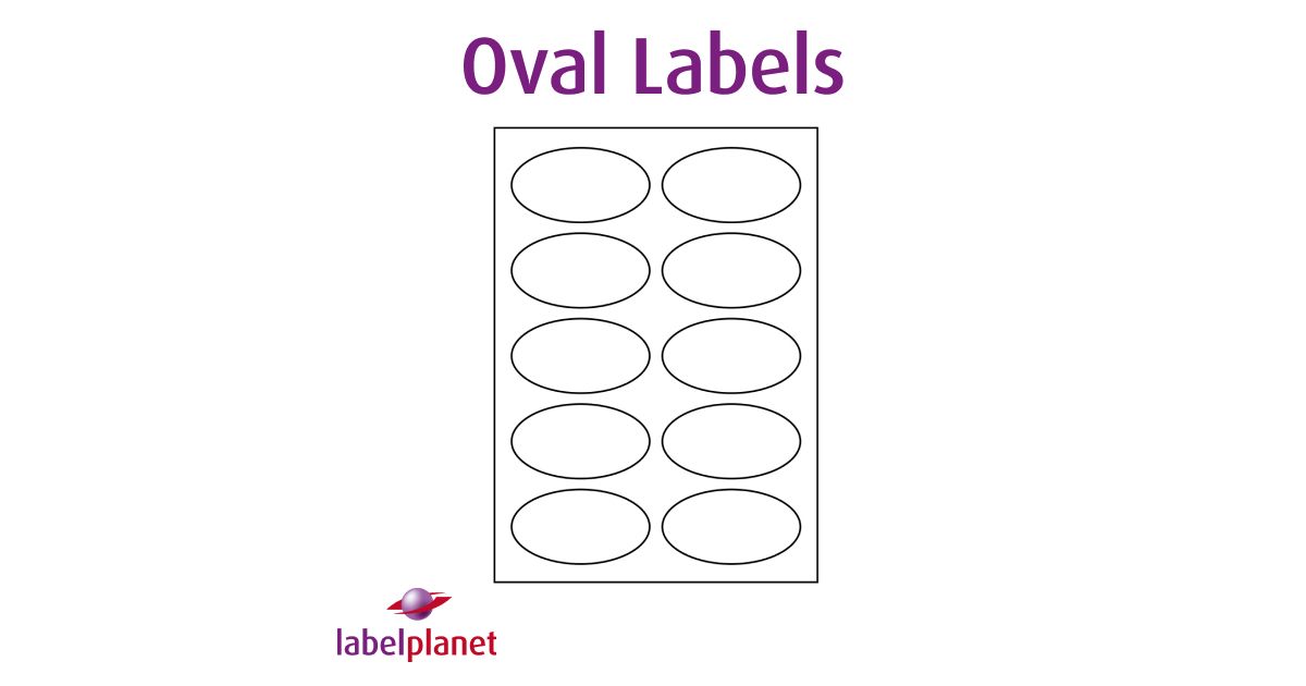 Oval Labels | Labelplanet