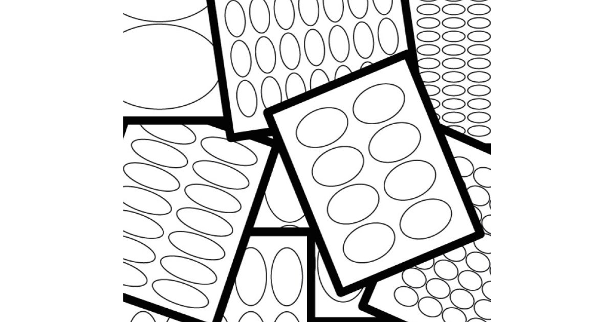 Label templates for oval labels | Oval label templates | Labelplanet
