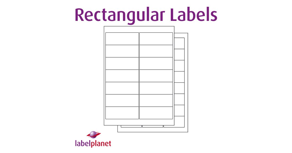 White Paper Labels On Sheets For Printing | Labelplanet