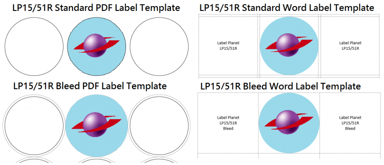 How To Use Bleed Label Templates To Add Backgrounds & Borders